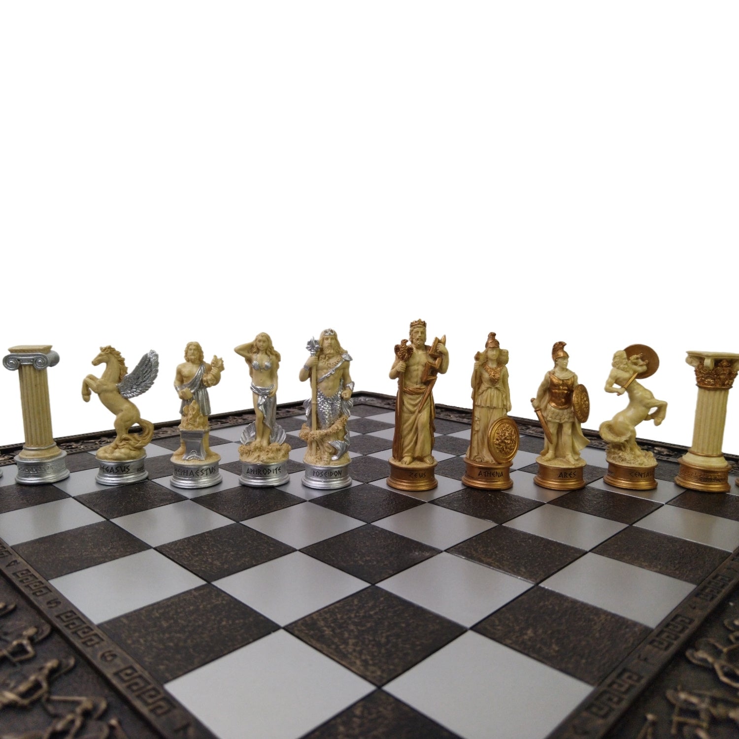 Greek Mythology | Resin | Gold & Silver | Large – House of Chess
