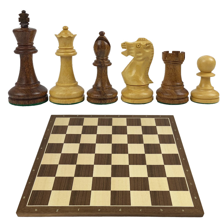 EXECUTIVE | Walnut & Maple Board with Notation | 50mm Squares – House ...