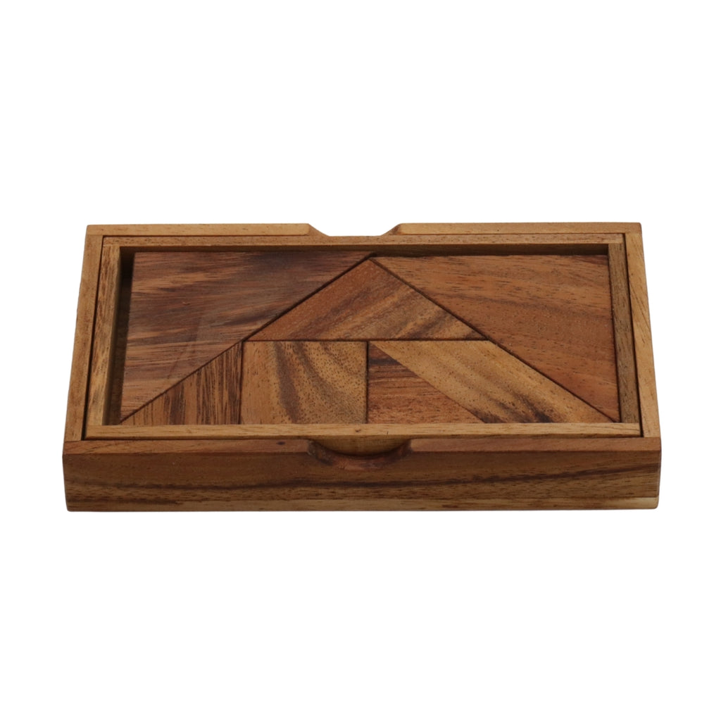 TANGRAM RECTANGULAR | 16mm Board | Solid Wood | 7 Pieces – House of Chess