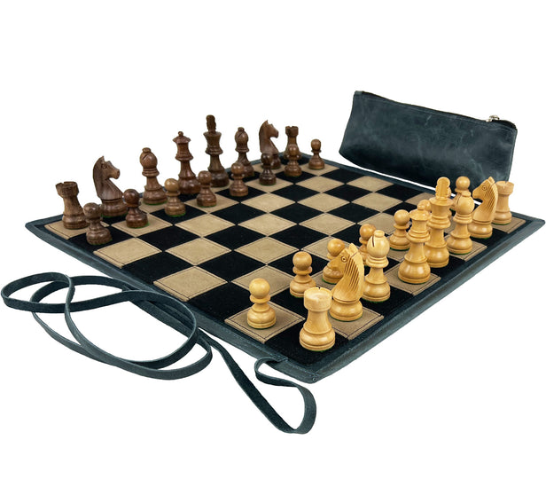 Leather Roll-Up Travel Chess Sets | Premium Portable Chess – House of Chess