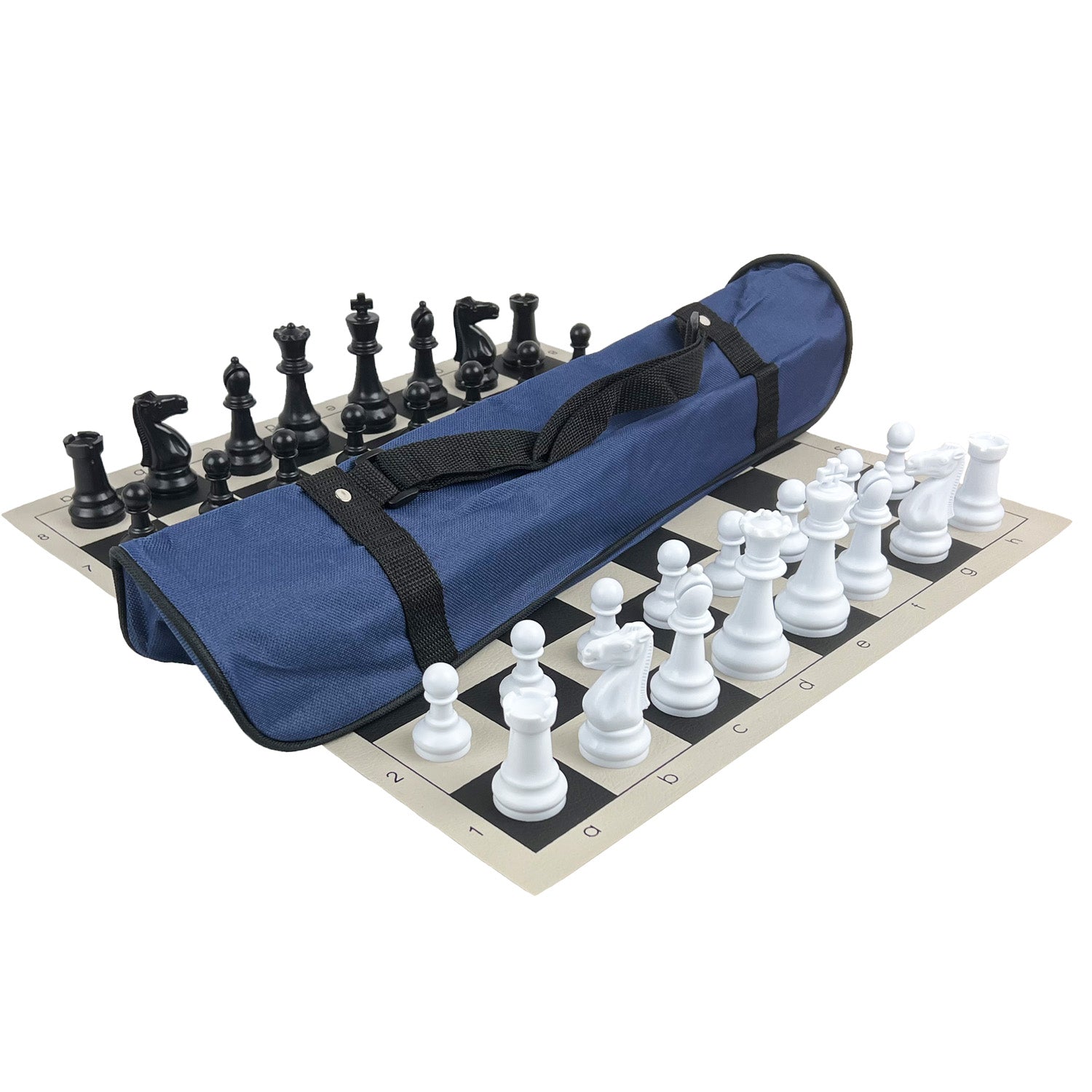 Vinyl roll-up tournament set | club bag | medium – House of Chess