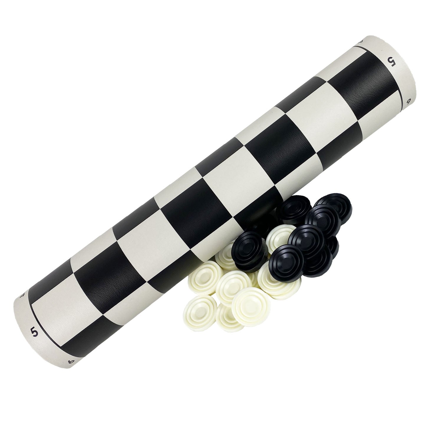vinyl roll-up checkers set (small) – House of Chess