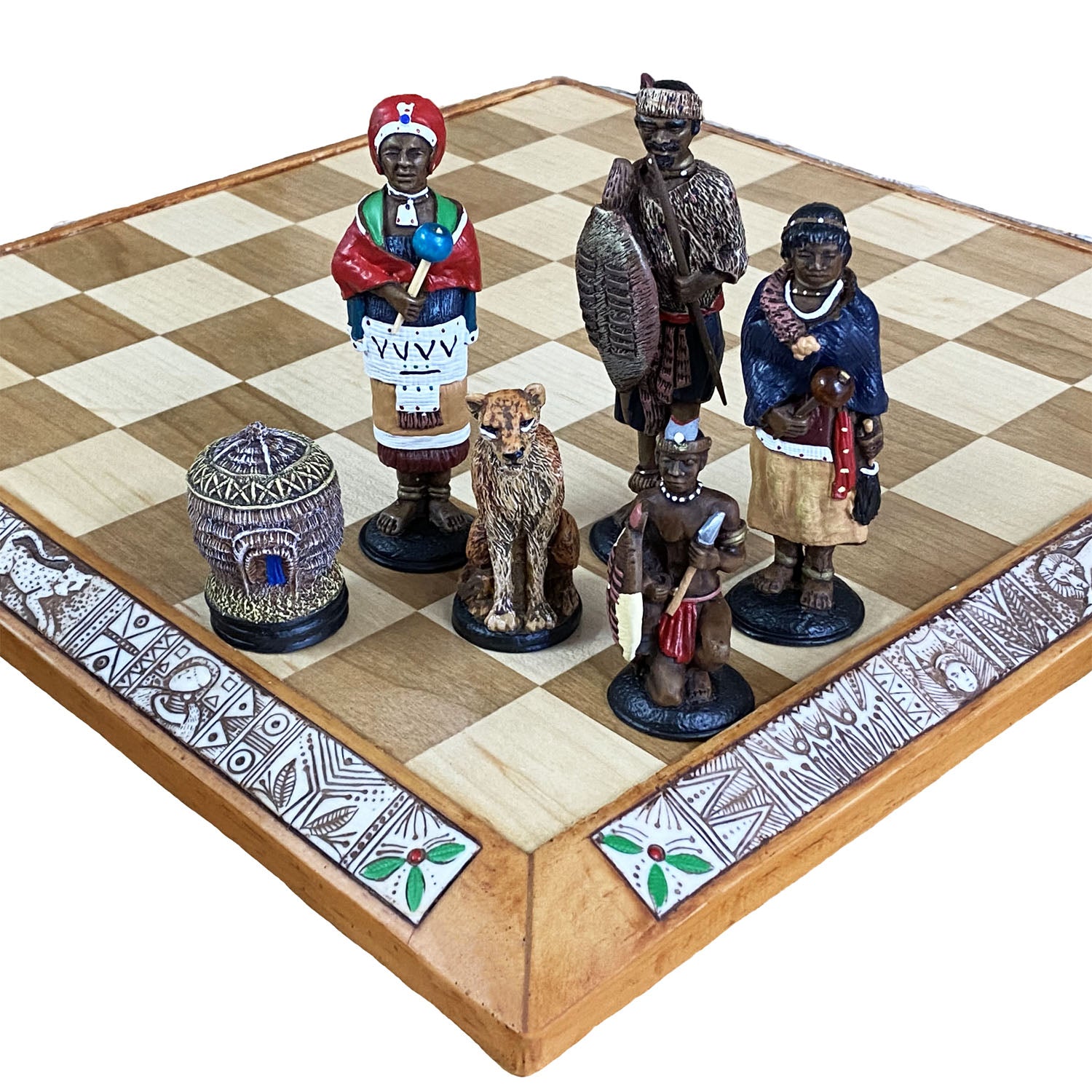 Zulu & Ndebele chess set | medium – House of Chess